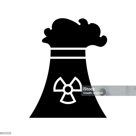 원자력 발전소 아이콘 솔리드 스타일입니다 웹 페이지 모바일 앱 Ui Ux 디자인을 위한 벡터 아이콘 디자인 요소 0명에 대한 스톡 벡터 아트 및 기타 이미지 Istock