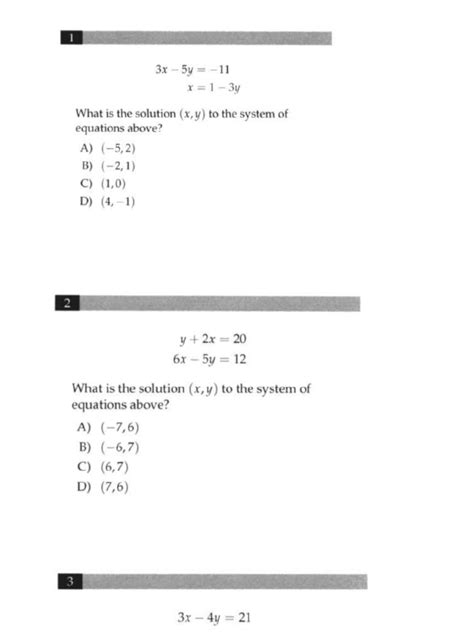 cambridge stage 9 sat maths questions topic simultaneous equations