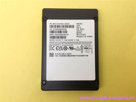 Ổ Cứng Ssd 1536tb Samsung Pm1653 Sas 24gbps Read Intensive 25
