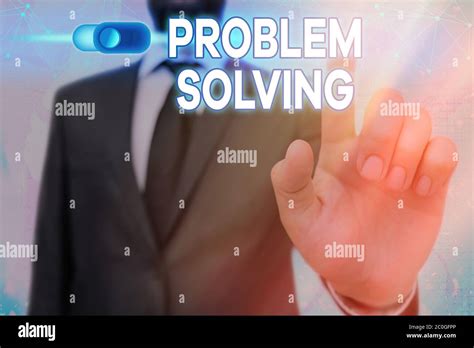 Conceptual Hand Writing Showing Problem Solving Concept Meaning Having A Good Capability Of