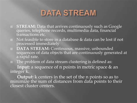 Clustering For Stream And Parallelism Data Analytics Pptx