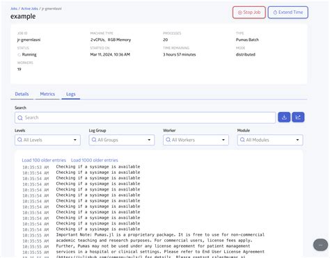Model Selection Methods Running In A Distributed Batch Job