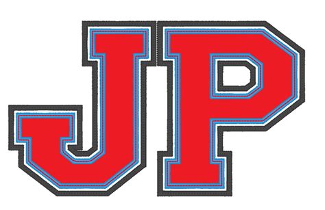 Varsity Collegiate Athletic Block Type Font Machine Embroidery Designs