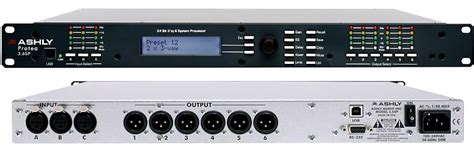 ashly protea 3 6sp dsp loudspeaker system processor 3 in x reverb