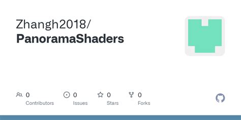 Github Zhangh Panoramashaders
