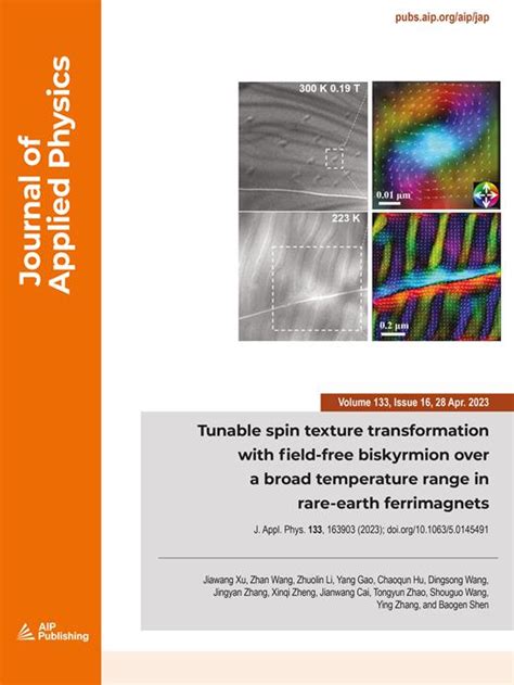 Volume 133 Issue 16 Journal Of Applied Physics Aip Publishing