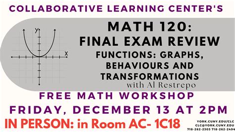 Clc Math 120 Final Exam Review Collaborative Learning Center Clc York College