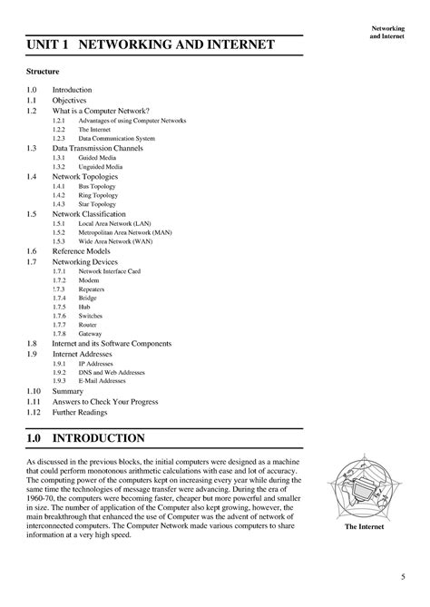 Unit 11 Networking And Internet Unit 1 Networking And Internet