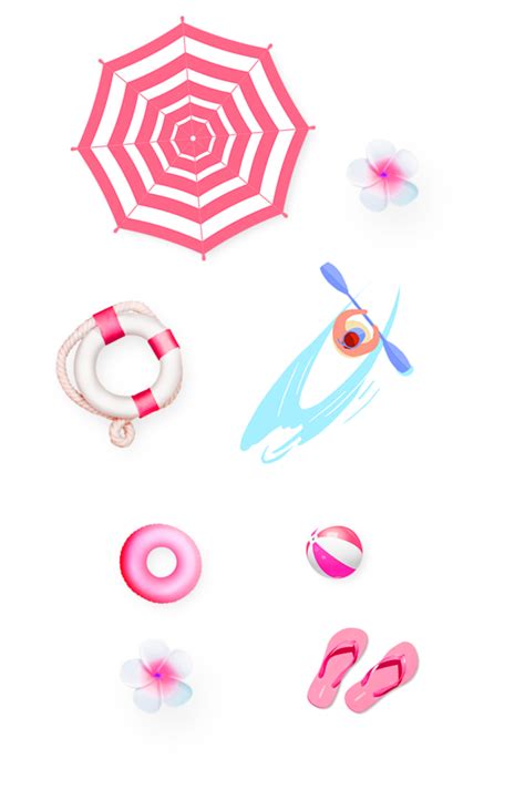 夏季度假素材 png