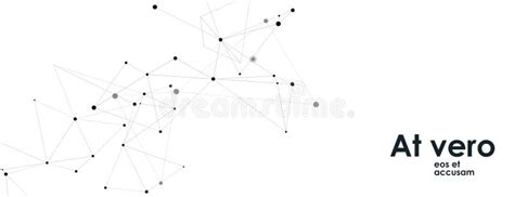 Vector Dots Lines Black Color Connections On Light Background Stock Vector Illustration Of
