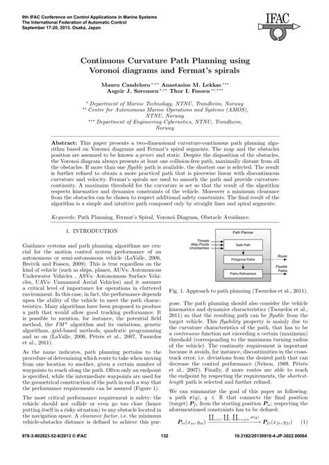 [pdf] continuous curvature path planning using voronoi diagrams and