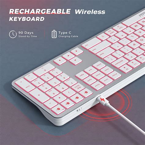 Jomaa Jomaa Ergonomic Bluetooth5 0 Connection Wireless Keyboard 7
