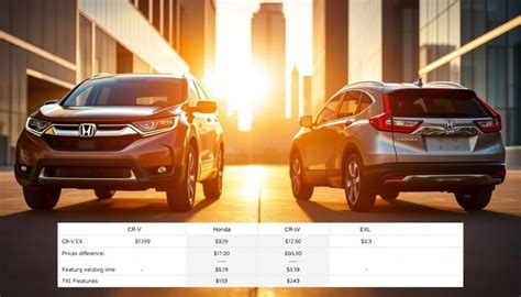 Honda Crv Ex Vs Exl Compare Features And Value