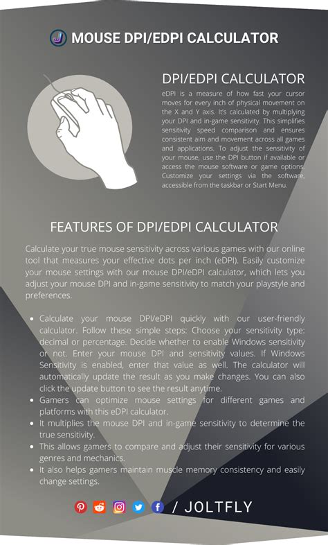 Mouse Dpi Edpi Calculator Joltfly