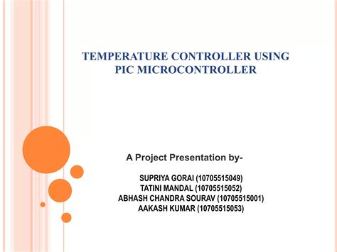 Temperature Controller Pptx