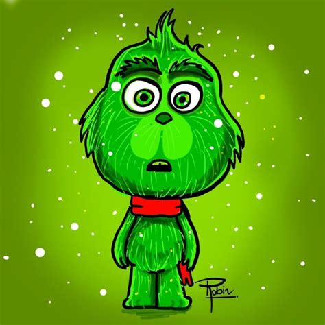 Dibujando Al Grinch Al Estilo Kawai Esperamos Te Guste Esta Propuesta