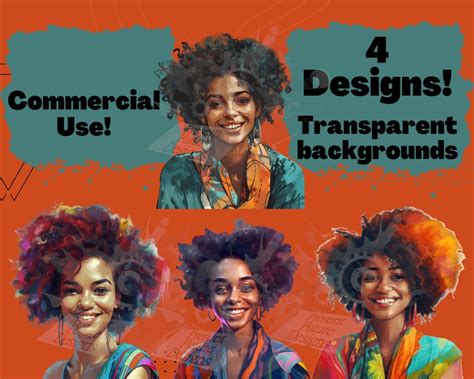 Light Skinned Woman Png Aesthetic Black Women Black Woman Etsy