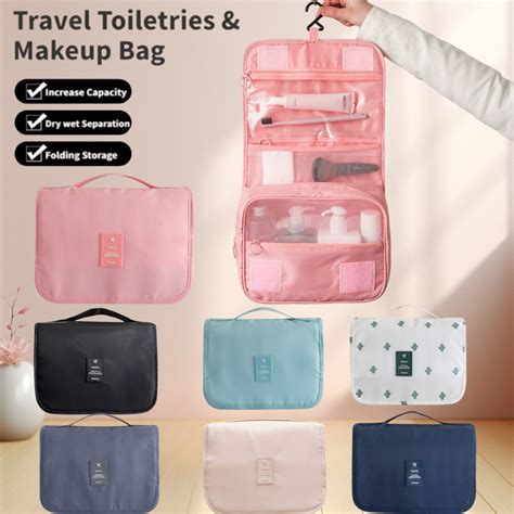 Leoandbea Beauty Wash Bag Organizer With Hook Storage Purse Monopoly
