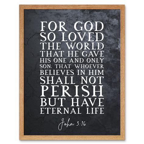 John 316 For God So Loved The World He Gave His Son Christian Bible