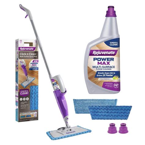 Rejuvenate Click N Clean Multi Surface Powermax Microfiber Spray Mop Hg