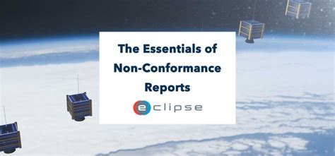 Non Conformance Types Preventing Identification And Handling Eclipse Suite