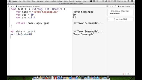 Xcode Programming ด้วยภาษา Swift ตอน 21 Function Multiple Return Value
