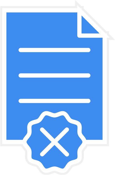 Rejected Icon Style 13274408 Vector Art At Vecteezy