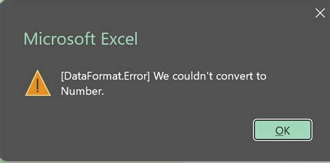 Data Type Error • Power Query • Excel Forum
