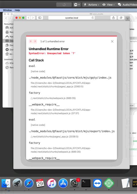 Front End Unhandled Runtime Error Syntaxerror Unexpected Token Atlas Headless Wp