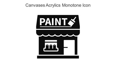 Canvases Acrylics Monotone Icon In Powerpoint Pptx Png And Editable Eps Format PPT Slide