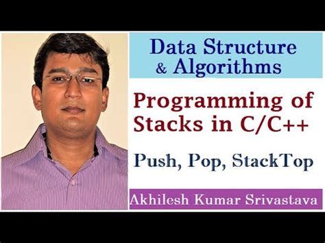 Programming Of Stack Push Pop StackTop Empty Operations YouTube