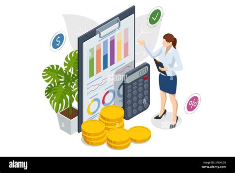 Isometric Business Analysis Analytics Research Strategy Statistic Planning Marketing