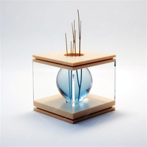 Premium Ai Image Interweaving Boundaries Radiant Growth Within The Floating Wooden Cube