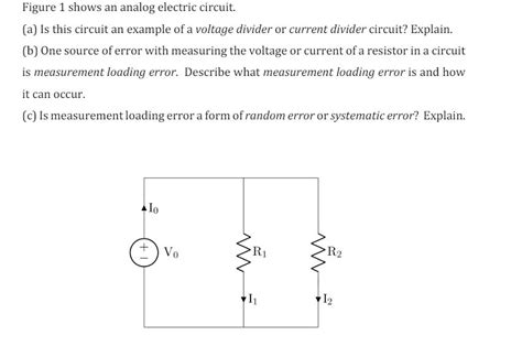 Solved Figure 1 ﻿shows An Analog Electric Circuita ﻿is