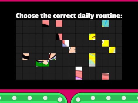 Daily Routines Image Quiz