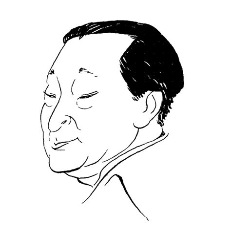 丁聪 寥寥数笔的简笔画勾勒出人的特点 漫画