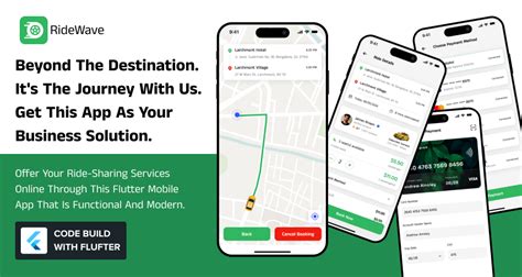 The Ride Sharing Flutter Mobile App 2024