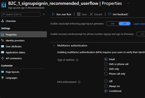 Disable Email Verification During Customer Sign In Azure Active Directory B2c · Issue 76680