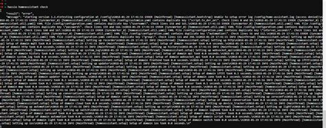 Help No Carriage Return In Check Config Output In Terminal Home Assistant Os Home