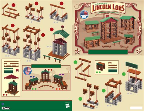 Bedienungsanleitung Knex Set 00844 Lincoln Logs Collectors Edition Village
