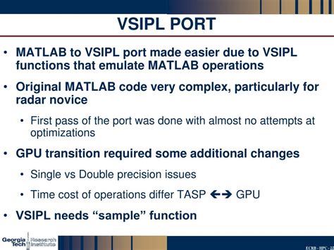 Ppt Using Gpu Vsipl And Cuda To Accelerate Rf Clutter Simulation