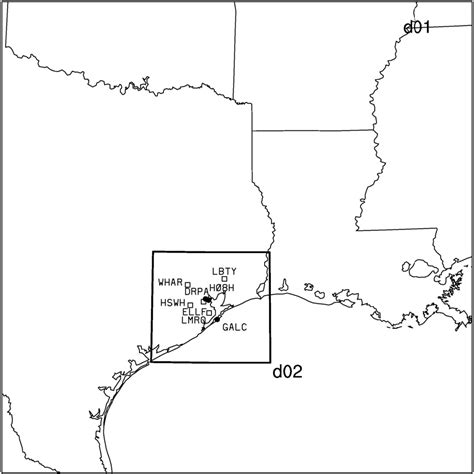 Figure 1 From An Examination Of Sensitivity Of Wrf Chem Predictions To Physical