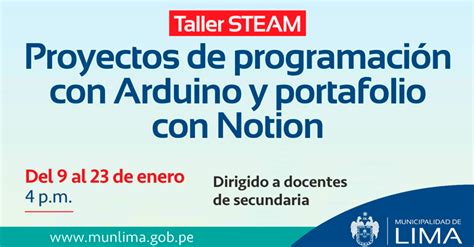 Taller Virtual Gratuito De Proyectos De Programación Con Arduino Y
