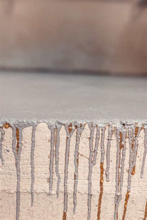 Self Leveling Epoxy Resin Applied To The Polished Concrete Surface Stock Image Image Of