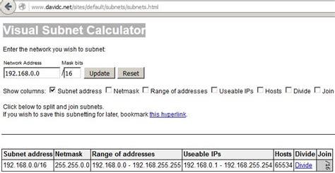 Visual Subnet Calculator Yogesh