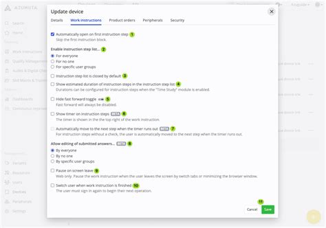 Configuraci N De Dispositivos Instrucciones De Trabajo Azumuta