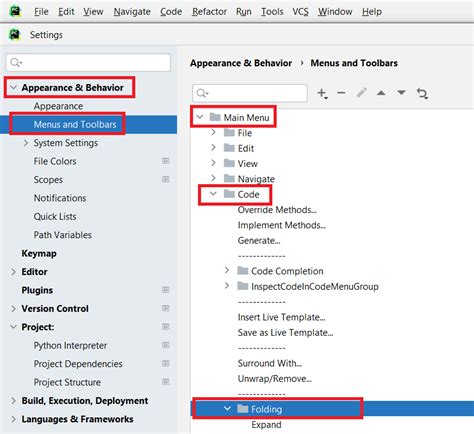 Why Can T I See The Code Folding Menu Item In PyCharm Edu Edition Stack Overflow