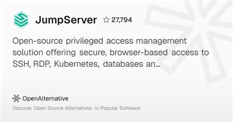 jumpserver open source alternative to cyberark and teleport