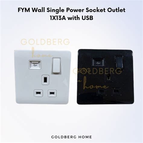 Fym Single And Double Socket With Usb Goldberg Home Sg
