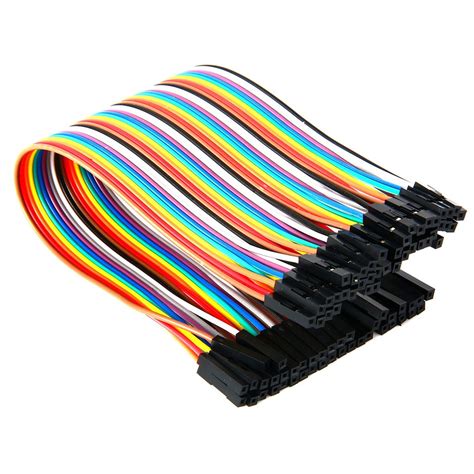 Breadboard 20cm Jumper Wires Female To Female Multicolor Majju Pk
